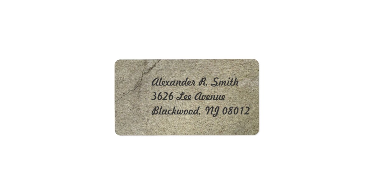 Concrete Texture Address Labels | Zazzle
