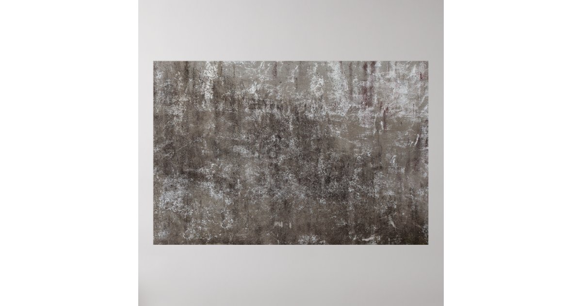 Concrete wall weathered poster | Zazzle