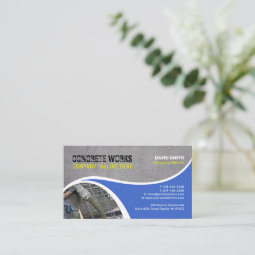 Concrete works, Construction - Business card | Zazzle