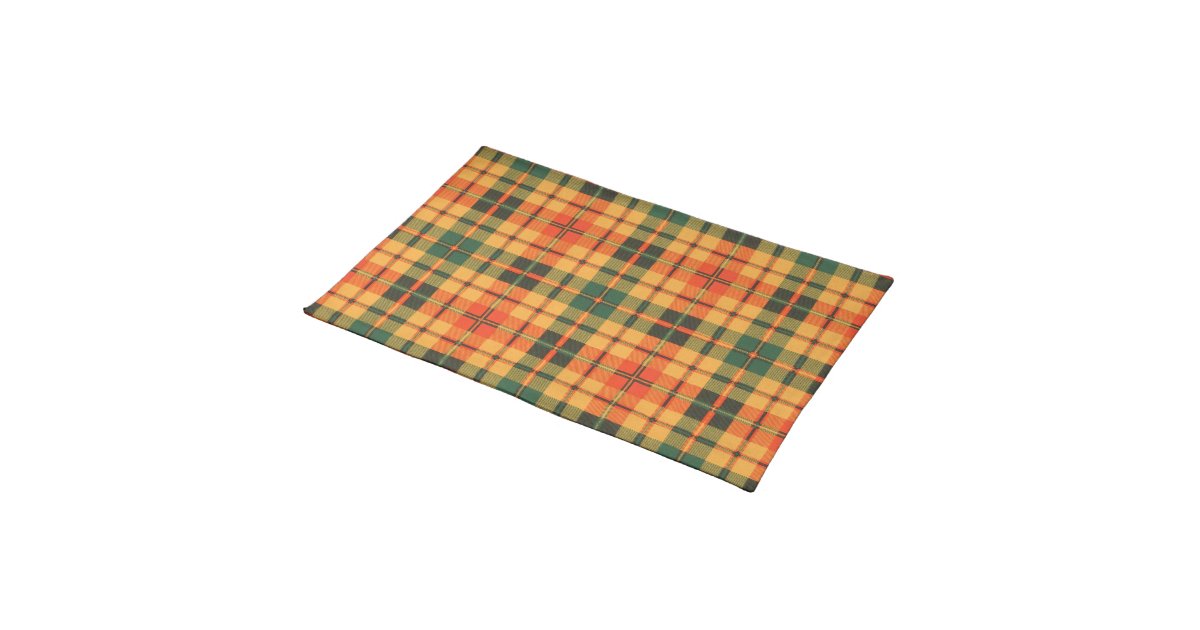 Condie clan Plaid Scottish kilt tartan Placemat | Zazzle