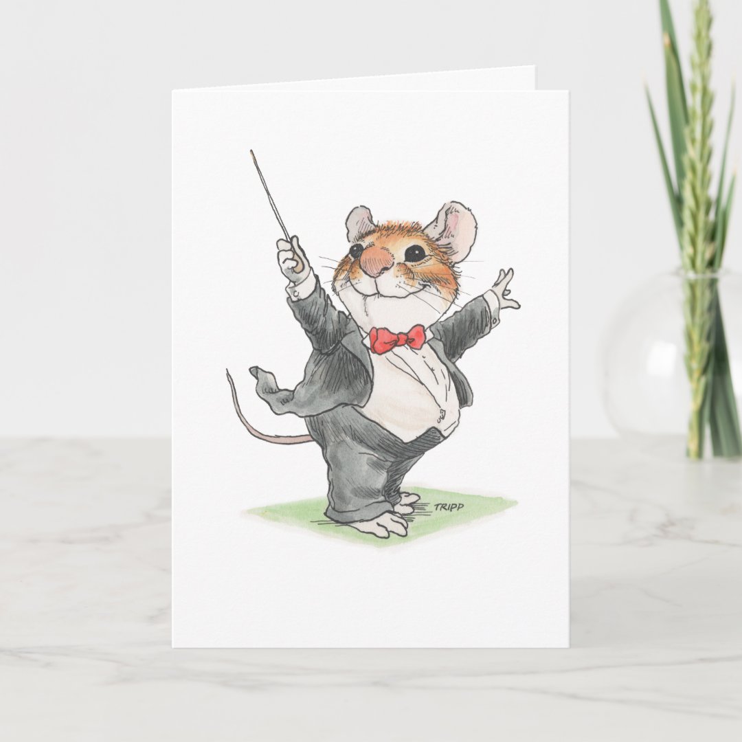 Conductor Mouse Card | Zazzle