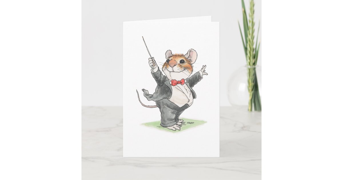 Conductor Mouse Card | Zazzle