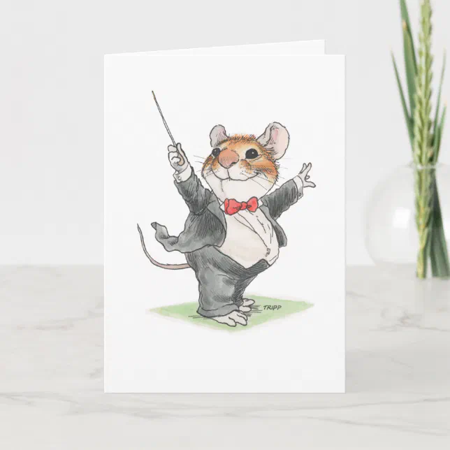 Conductor Mouse Card | Zazzle