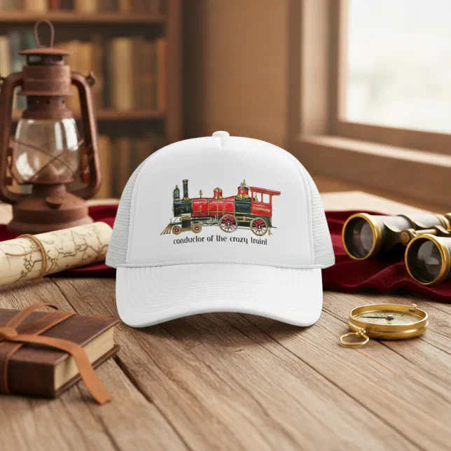 Conductor of the crazy train! Baseball Cap | Zazzle