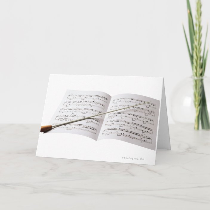 Conductor's Baton Card | Zazzle.com