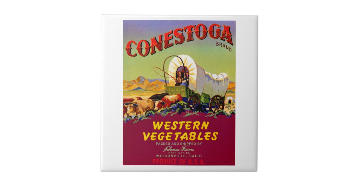 Conestoga Western Vegetables Tile | Zazzle