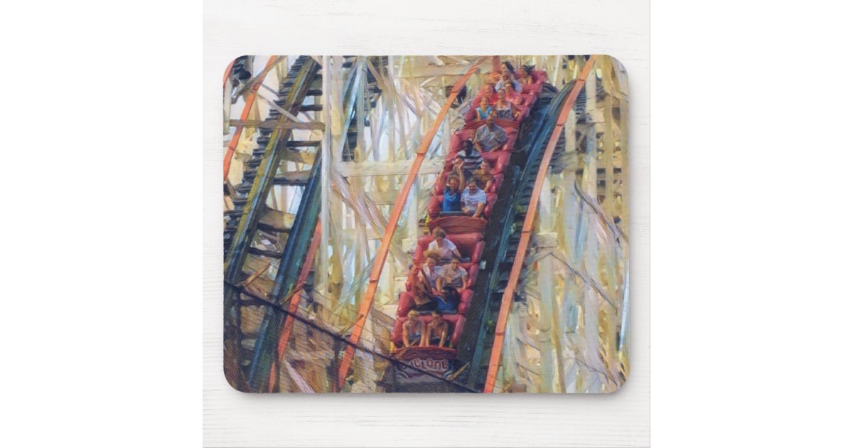 Coney Island Cyclone Mouse Pad | Zazzle
