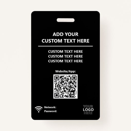 Conference Access Pass QR Code Custom Speaker Badge | Zazzle