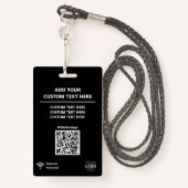 Conference Access Pass QR Code Custom Speaker Badge | Zazzle