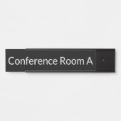 Conference Room Black and White Text Office Door Sign | Zazzle