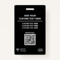 Conference Sponsor Access Pass QR Code Custom Logo Badge | Zazzle