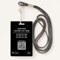 Conference Sponsor Access Pass QR Code Custom Logo Badge | Zazzle