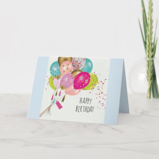 Confetti Birthday Card | Zazzle.com