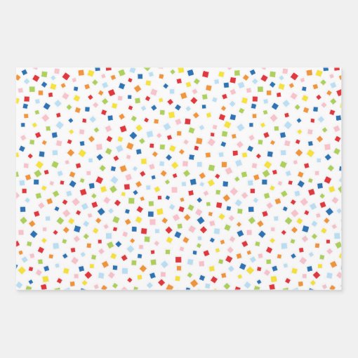Confetti Celebration Wrapping Paper Sheets | Zazzle