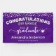 Confetti Congratulations 8th Grade Graduate Purple Banner | Zazzle