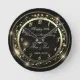 Confetti Diamond Black 50th Wedding Anniversary Round Clock | Zazzle