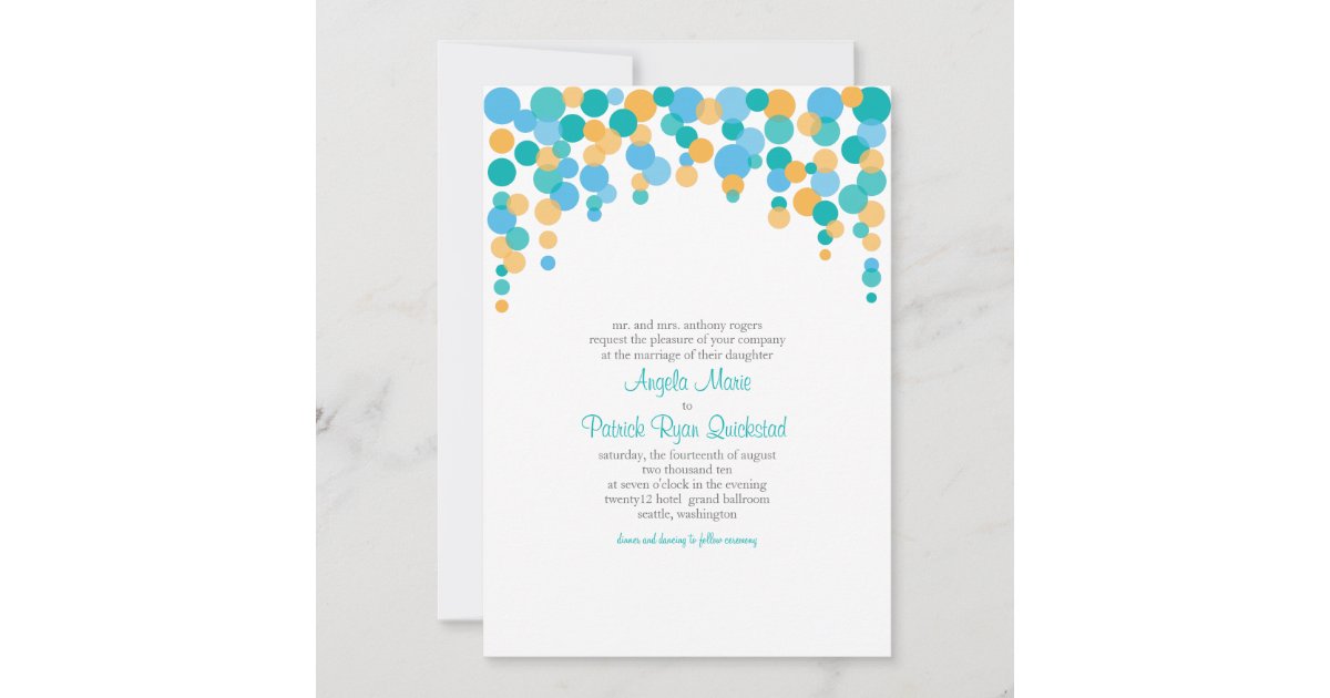 Confetti Invitation | Zazzle