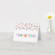 Confetti Sprinkle Thank You Card | Zazzle