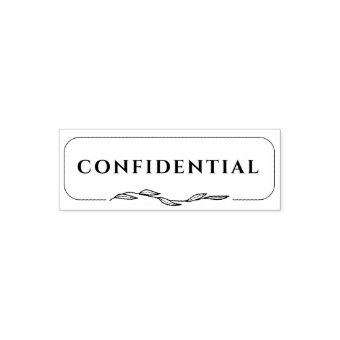 CONFIDENTIAL Business Personal Documents Self-inking Stamp | Zazzle