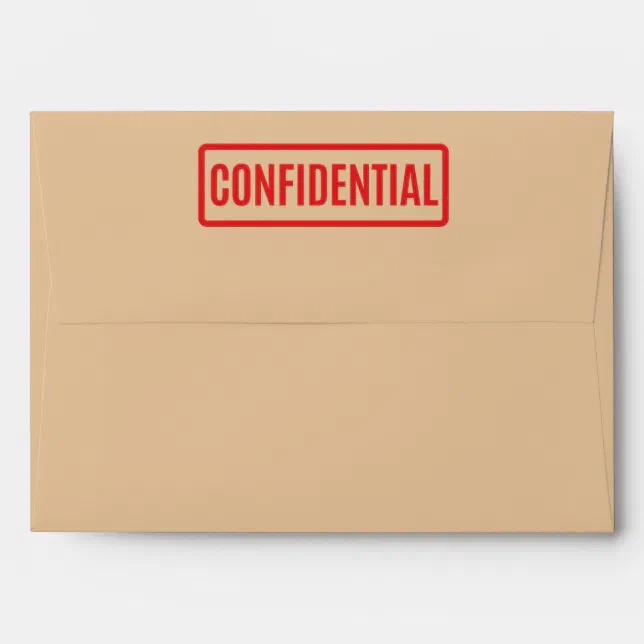 Confidential Envelope | Zazzle