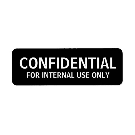 CONFIDENTIAL labels | Zazzle