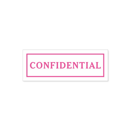 CONFIDENTIAL Private Papers Business Self-inking Stamp | Zazzle