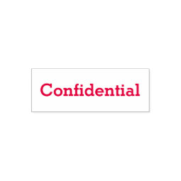 Confidential Red Ink Self-inking Stamp | Zazzle