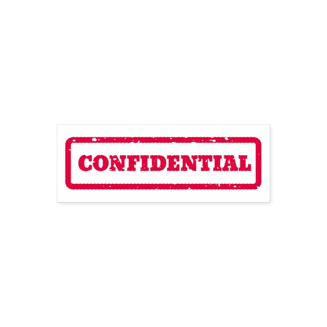 Confidential Self-inking Stamp | Zazzle