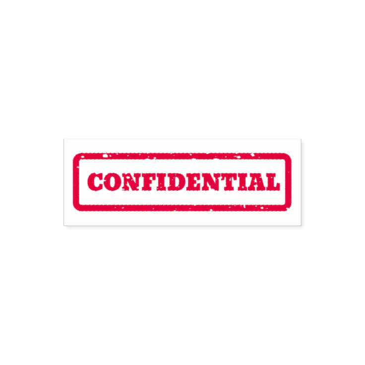 Confidential Self-inking Stamp | Zazzle