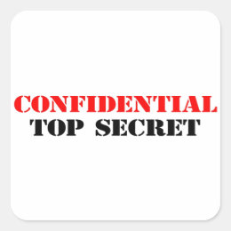 Confidential Stickers | Zazzle