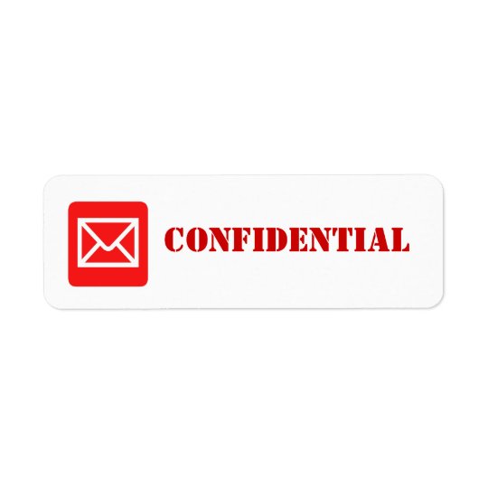 Confidential Top Secret Warning Label | Zazzle.com