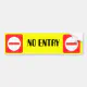 Confidential Top Secret Warning No Entry Sticker | Zazzle