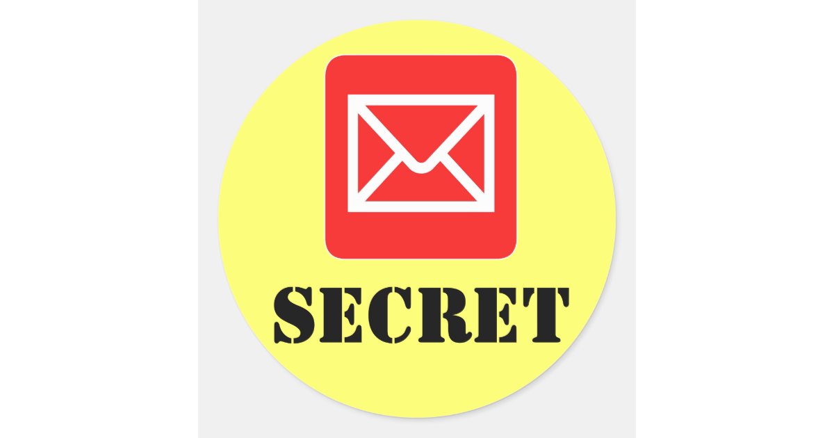 Confidential Top Secret Warning Sticker | Zazzle
