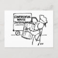 Confidential Waste Disposal Postcard | Zazzle