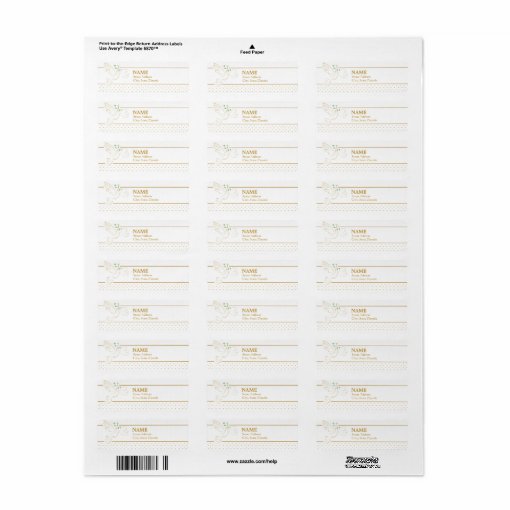 Confirmation | Baptism Return Address Label | Zazzle