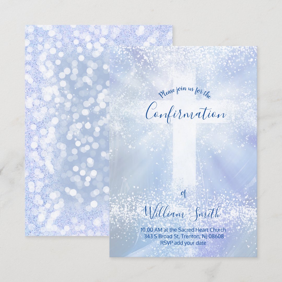 Confirmation Catholic holy cross Invitation | Zazzle