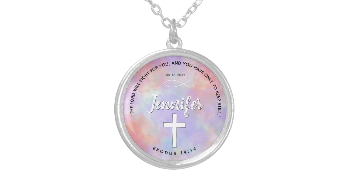 Confirmation Gifts for Girls - Personalized Silver Plated Necklace | Zazzle