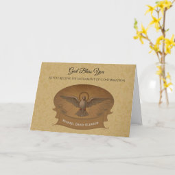 Confirmation Holy Ghost | Spirit Congratulations Card | Zazzle