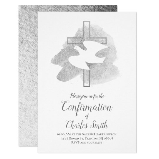 confirmation Holy Spirit design Invitation | Zazzle.com