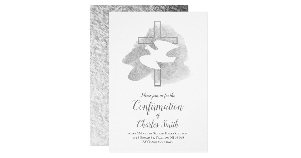 confirmation Holy Spirit design Invitation | Zazzle.com