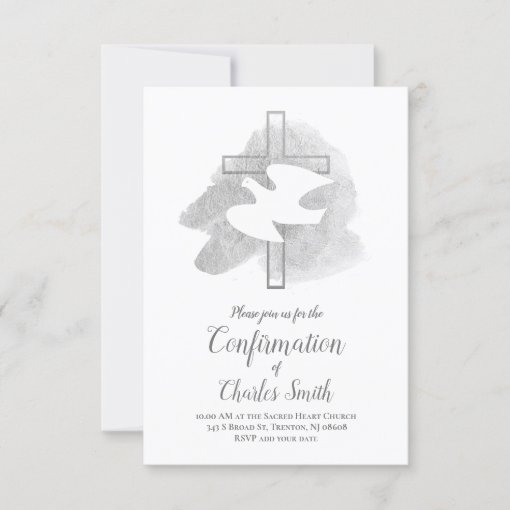 confirmation Holy Spirit design Invitation | Zazzle