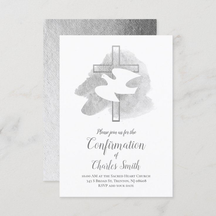 confirmation Holy Spirit design Invitation | Zazzle