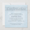 Confirmation Holy Spirit Dove and Cross Blue Invitation | Zazzle