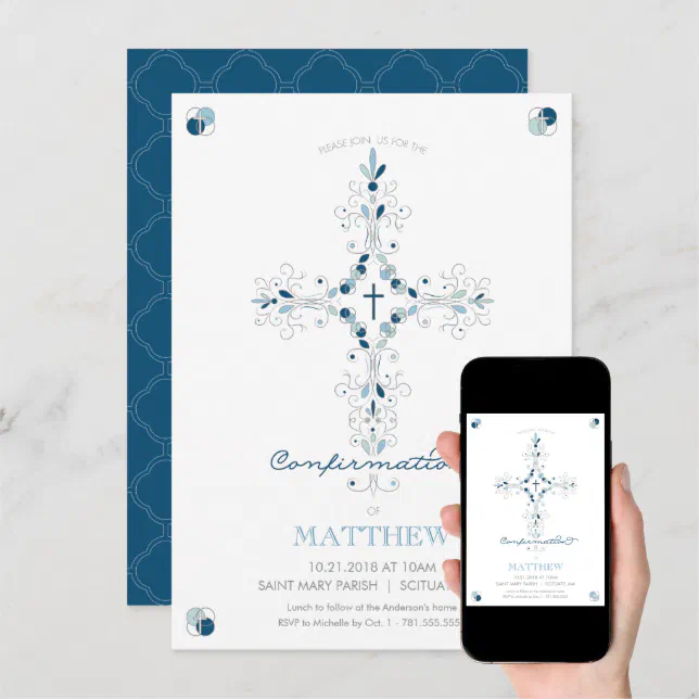 Confirmation Invitation - Catholic Ceremony Invite | Zazzle