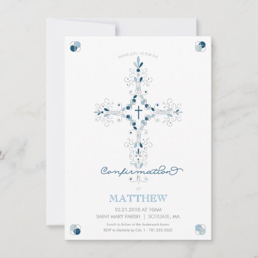 Confirmation Invitation - Catholic Ceremony Invite | Zazzle