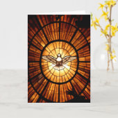 Confirmation Sacrament Holy Spirit Stained Glass Card | Zazzle