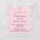 Confirmation silver pink glitter budget invitation flyer | Zazzle