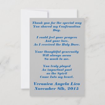 Confirmation Thank You Note Invitation | Zazzle
