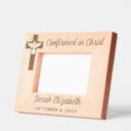 Confirmed in Christ Confirmation Custom Name Date Engraved Frames | Zazzle