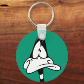 Confused DAFFY DUCK™ Face Keychain | Zazzle